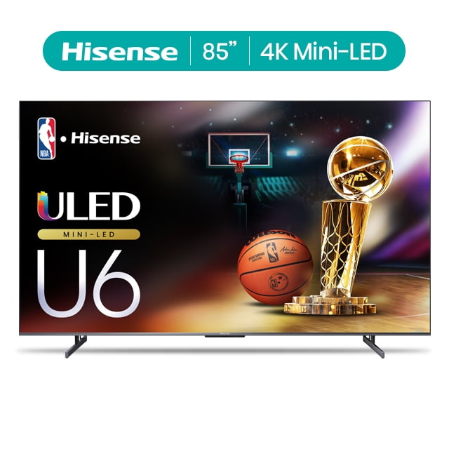 Hisense 85-Inch Class U6 Series Mini-LED ULED 4K UHD Google Smart TV ...