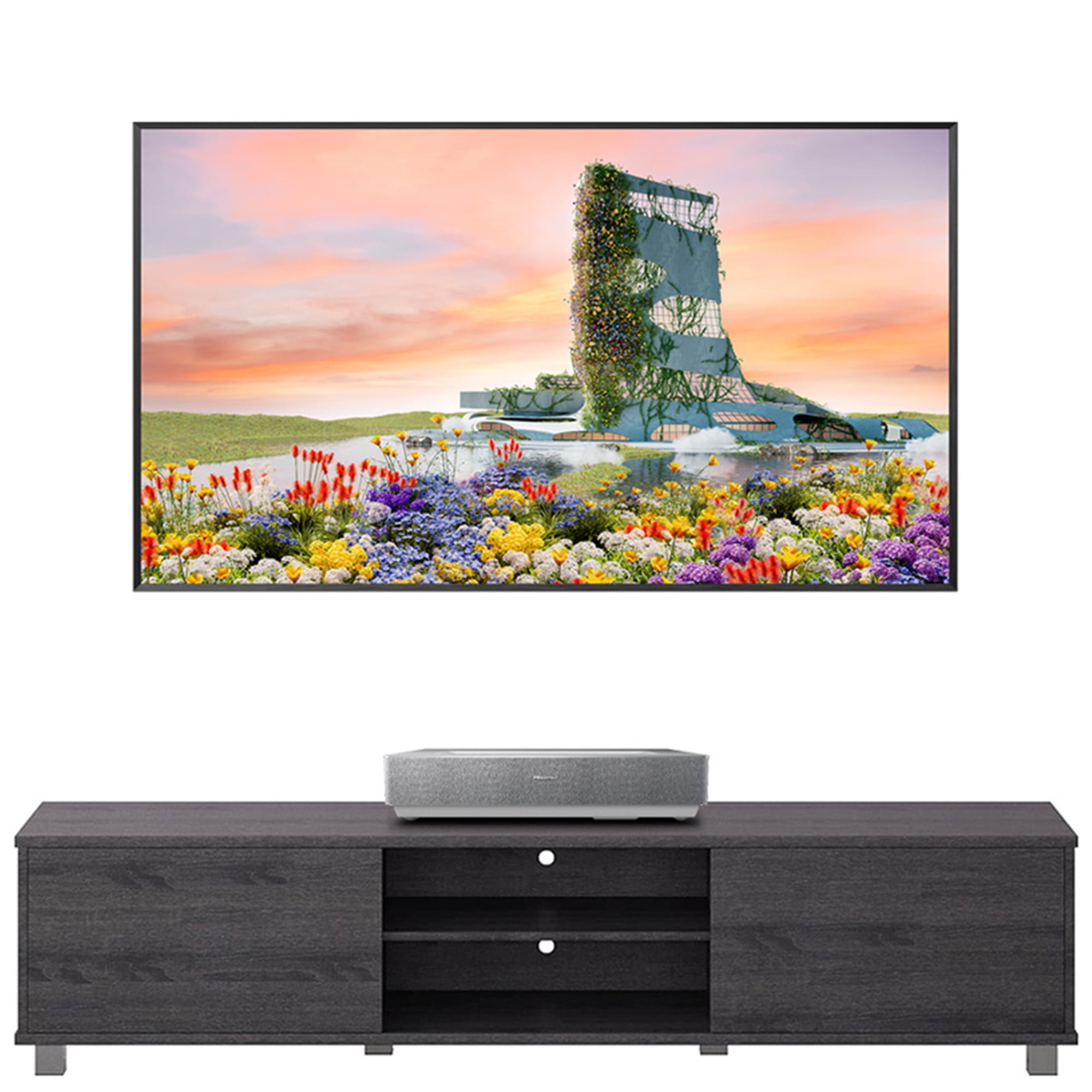 Hisense L5H 100L5H 4K UHD Ultra Short Throw Laser TV Projector with 100 ...