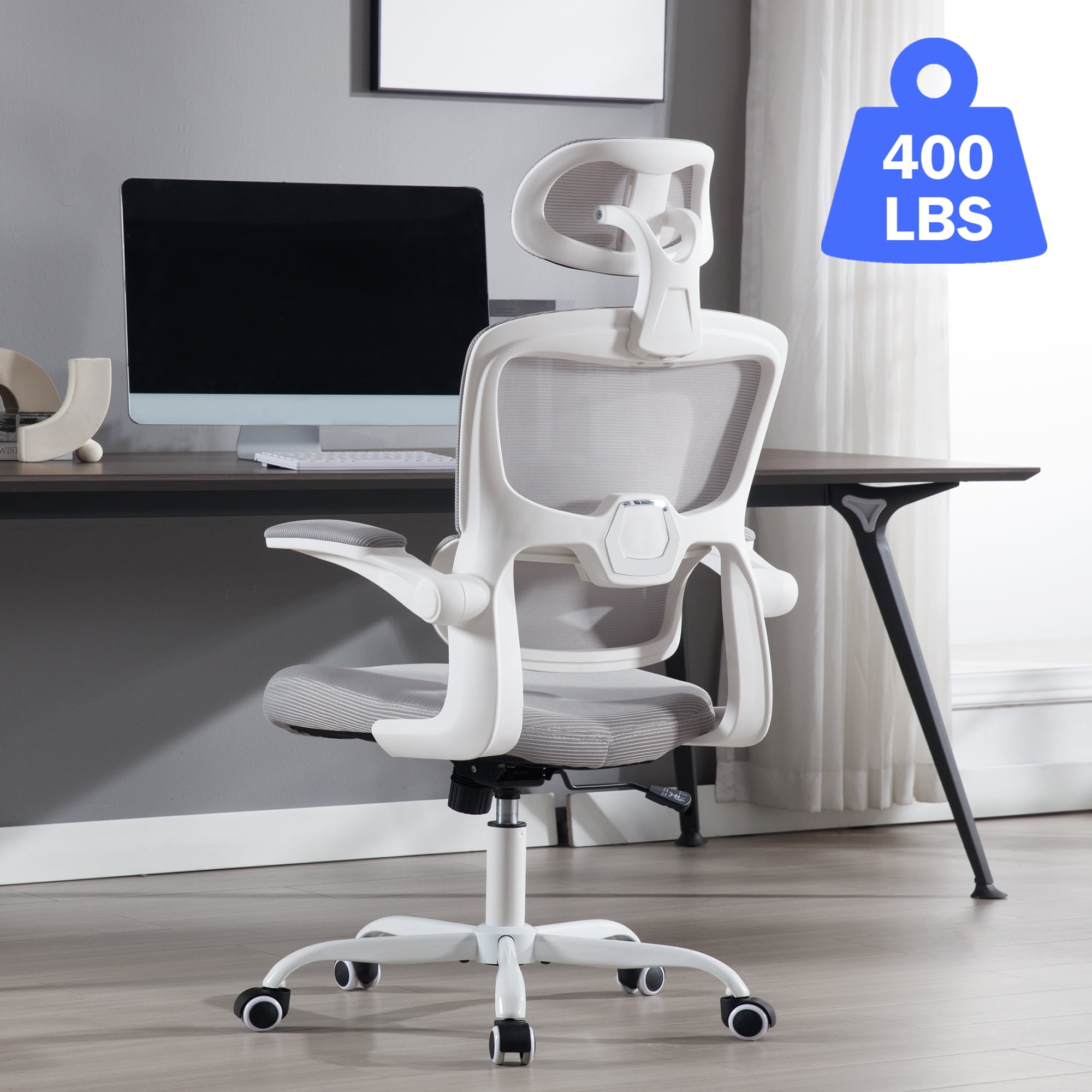 HISKC Ergonomic Office Chair, High Back, Adjustable Arms, Lumbar ...