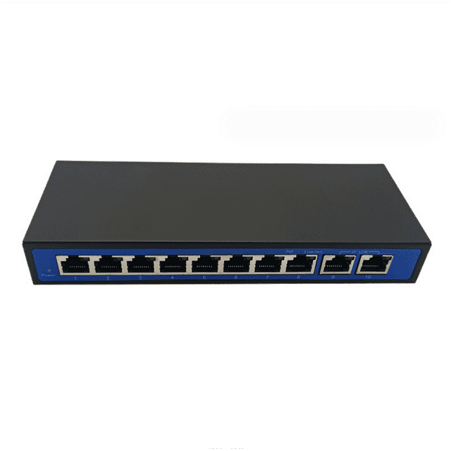 Hisource 8-port 10/100Mbps 12V-55V Common Smart Ethernet POE Switch ...