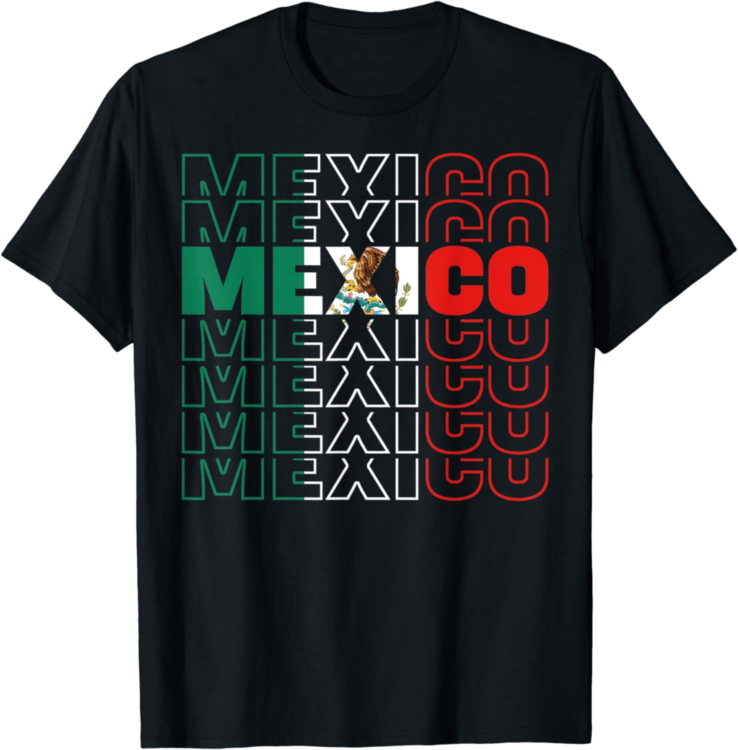 Hispanic Heritage Mexico Flag Proud Mexican Roots Pride T-Shirt ...