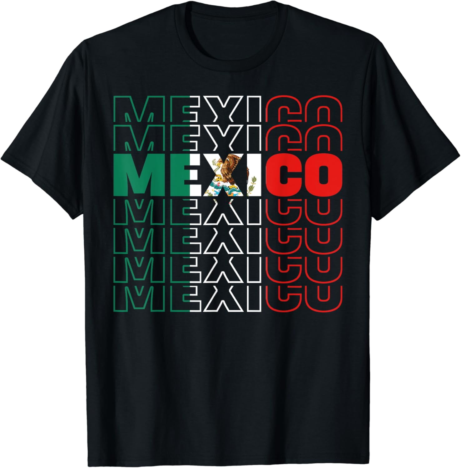 Hispanic Heritage Mexico Flag Proud Mexican Roots Pride T-Shirt ...