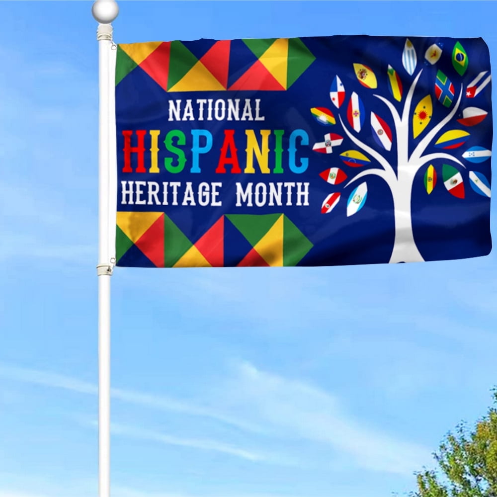 Hispanic Heritage Month All Latin Countries Pride Grommet Flag Banner ...