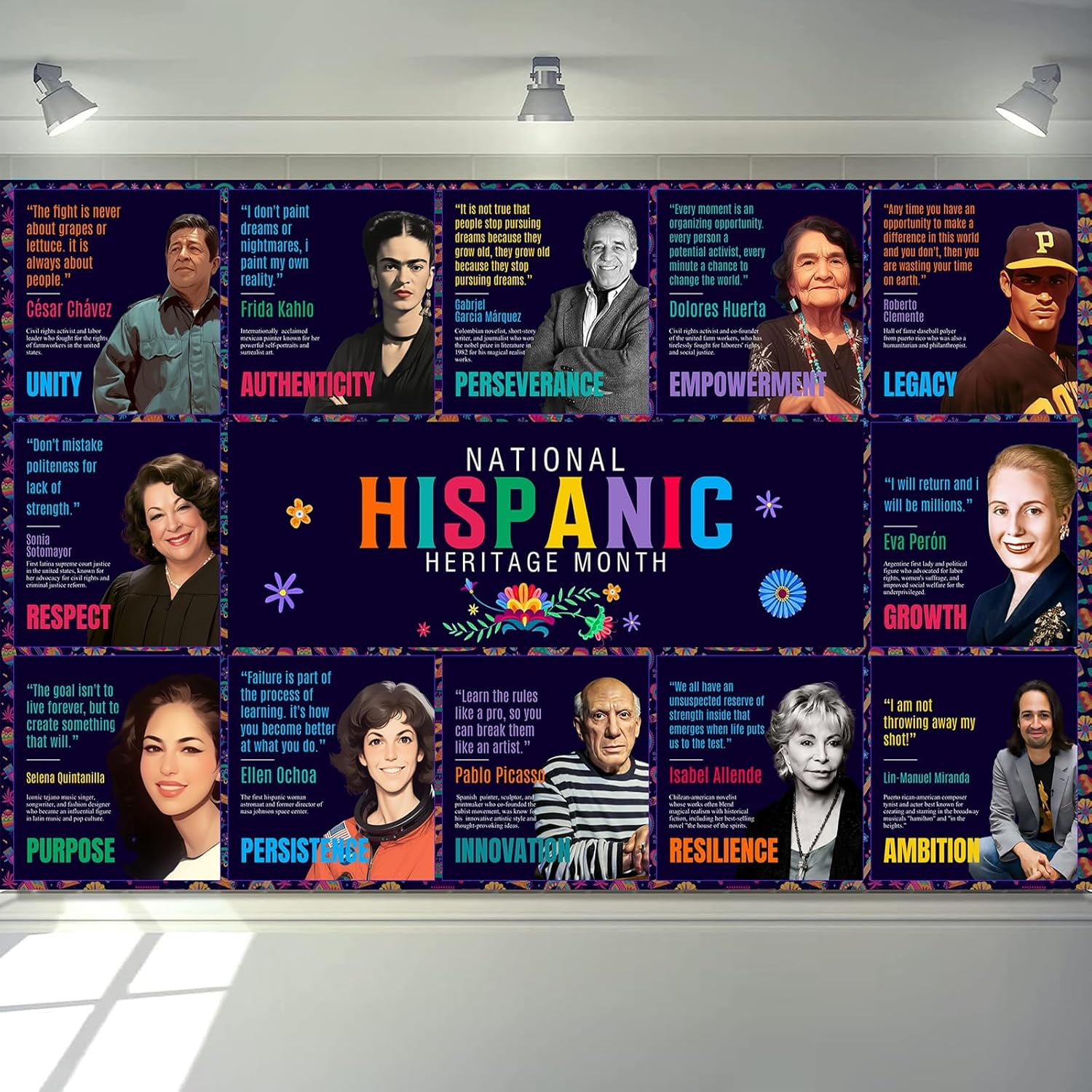 Hispanic Heritage Month Backdrop Banner Decorations - Remarkable ...