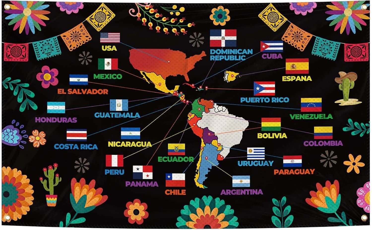 Hispanic Heritage Month Backdrop Celebration Hispanic Heritage ...