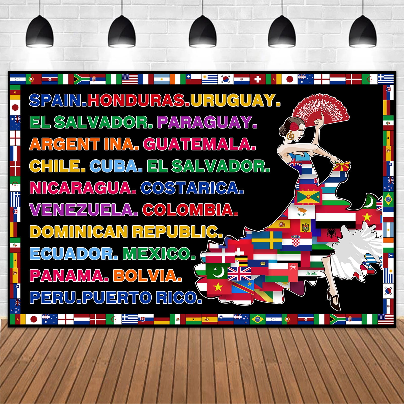 Hispanic Heritage Month Backdrop, Latin American Countries Yard Sign ...