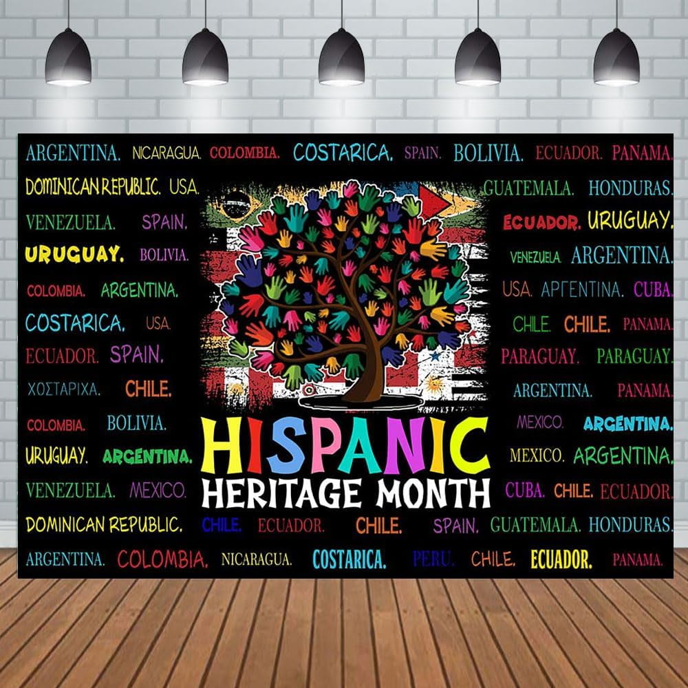 Hispanic Heritage Month Backdrop Latino American Spanish Banner Latin ...