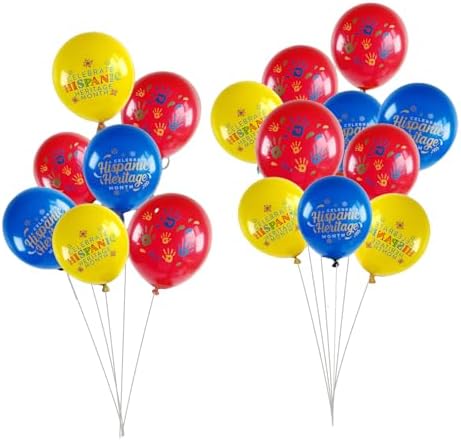 Hispanic Heritage Month Balloons, 36pcs Latin American Latex Balloons ...