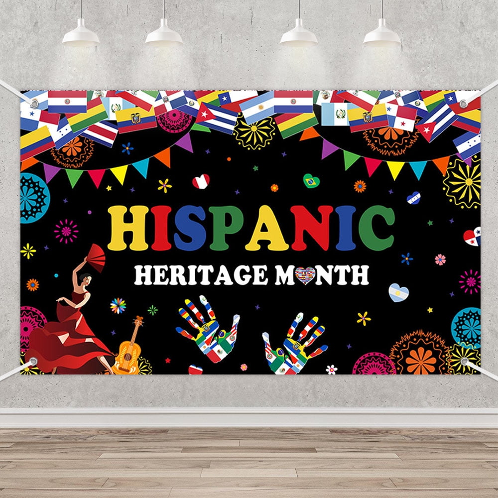 Hispanic Heritage Month Banner Backdrop Mexican Latin Spanish Heritage ...