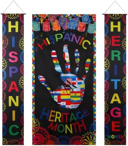 Hispanic Heritage Month Decorations, 3PCS National Hispanic Heritage ...