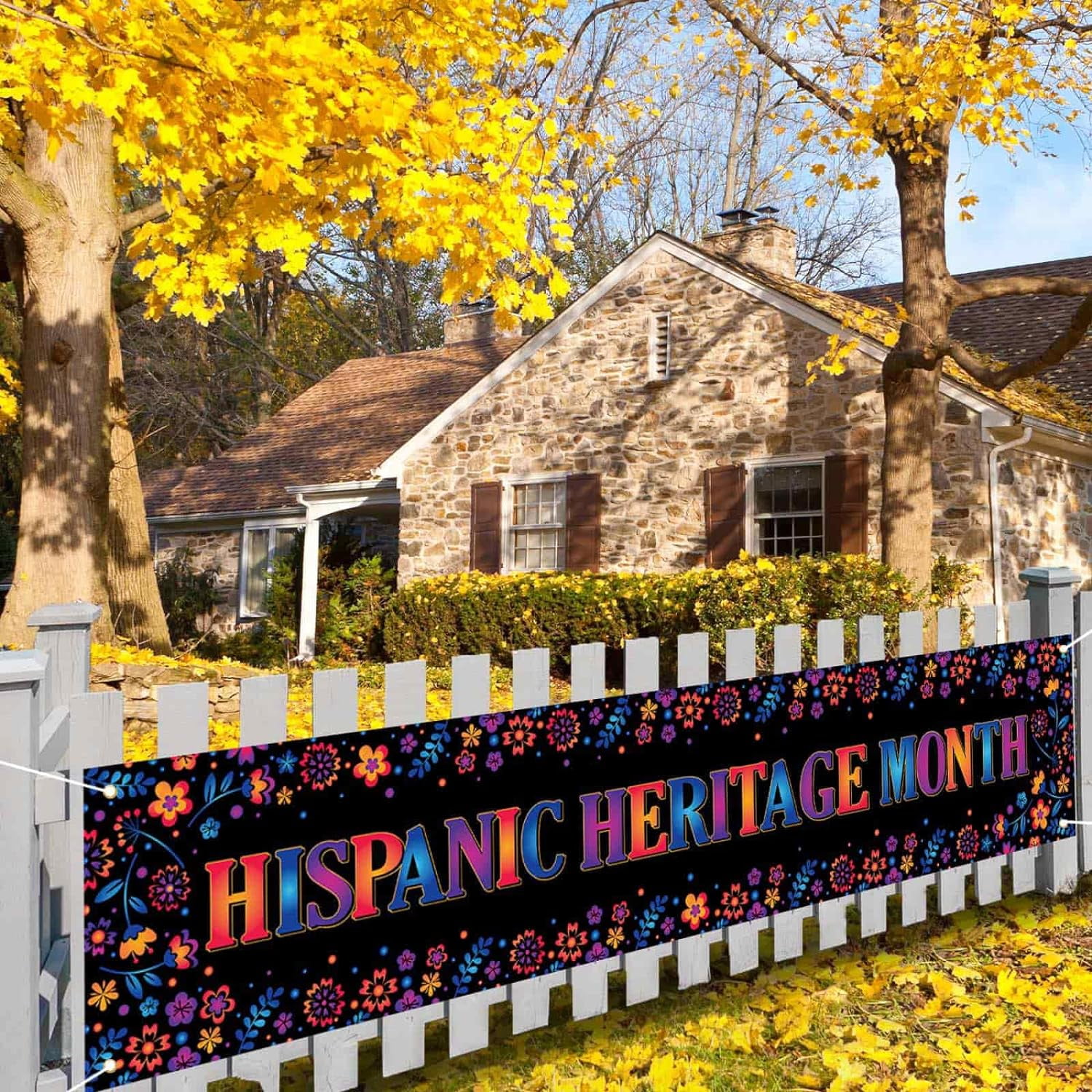 Hispanic Heritage Month Decorations Banner for Fence World Flag Banner ...