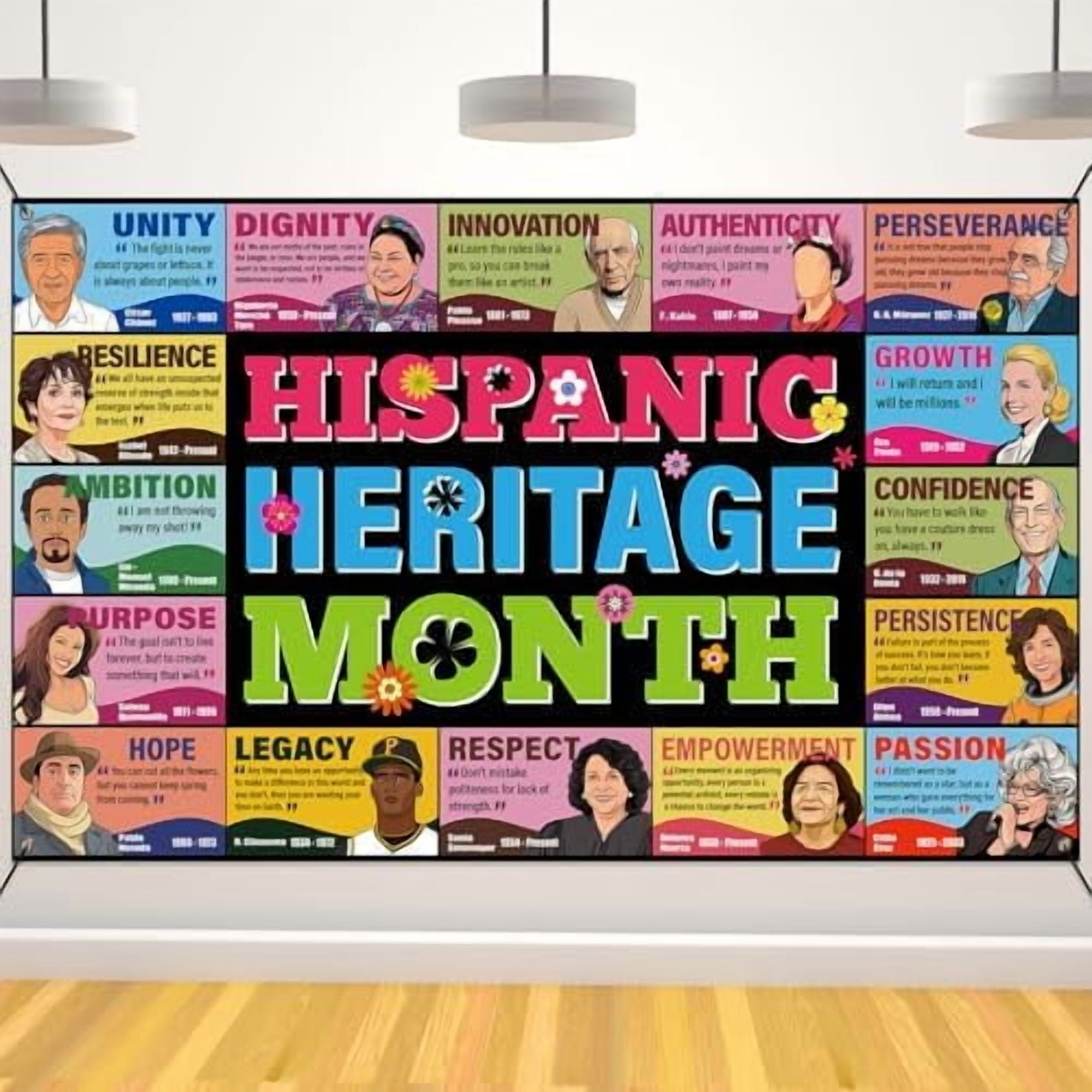 Hispanic Heritage Month Decorations Latin American Banner Backdrop ...