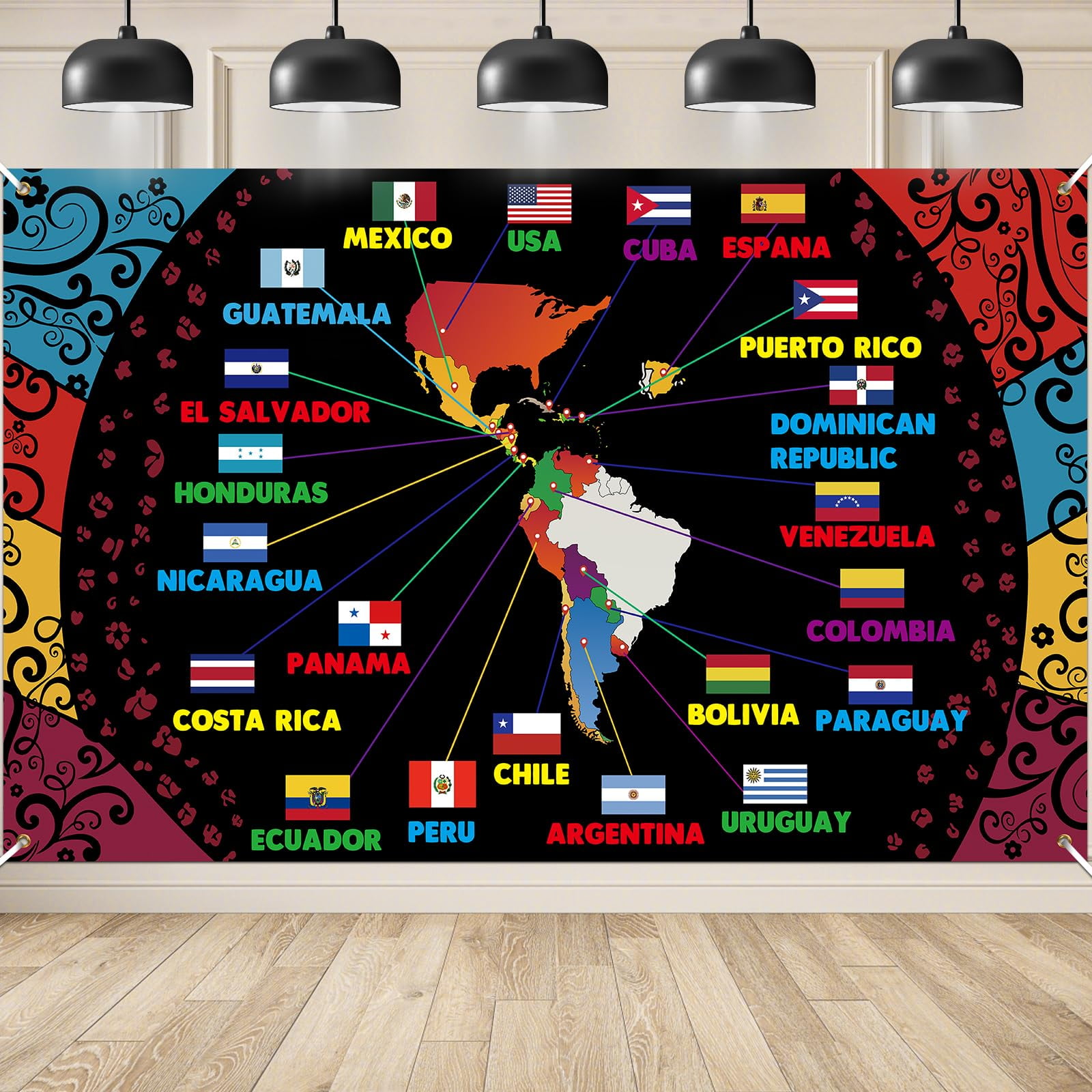 Hispanic Heritage Month Decorations Latin American Banner Spanish ...