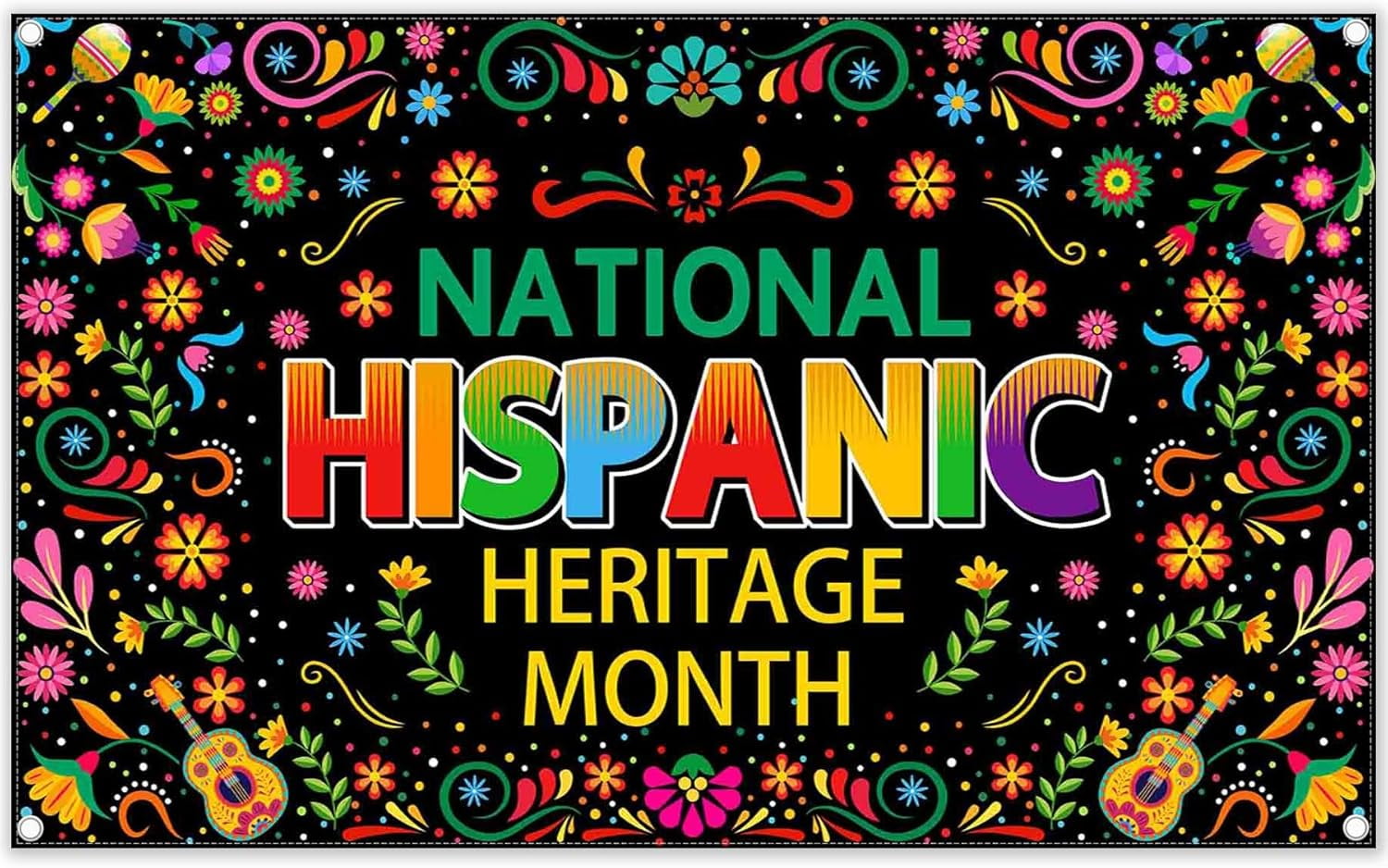 Hispanic Heritage Month Festival Backdrop Mexican History Month ...