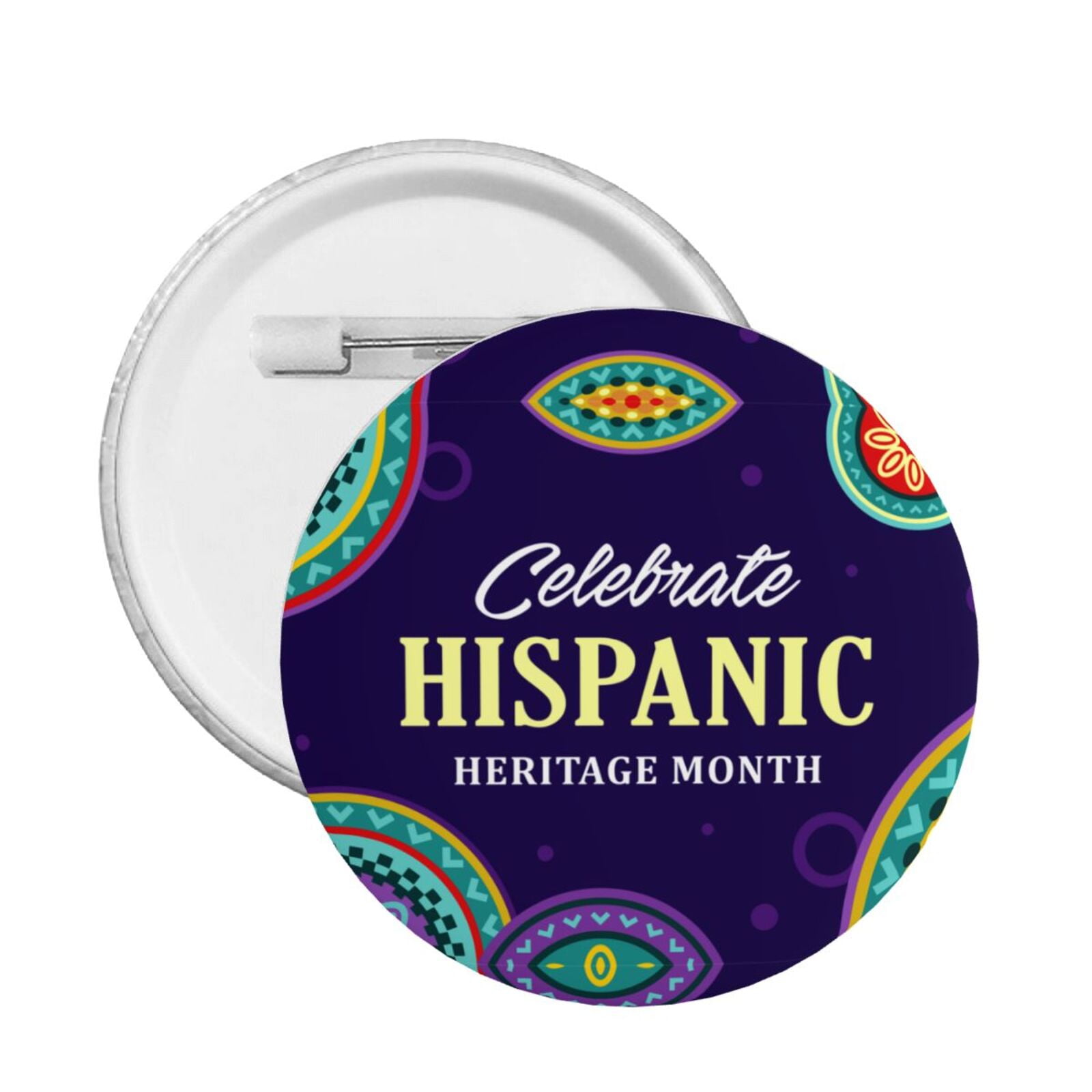 Hispanic Heritage Month Latin American 2024 Pin Button Badge ...