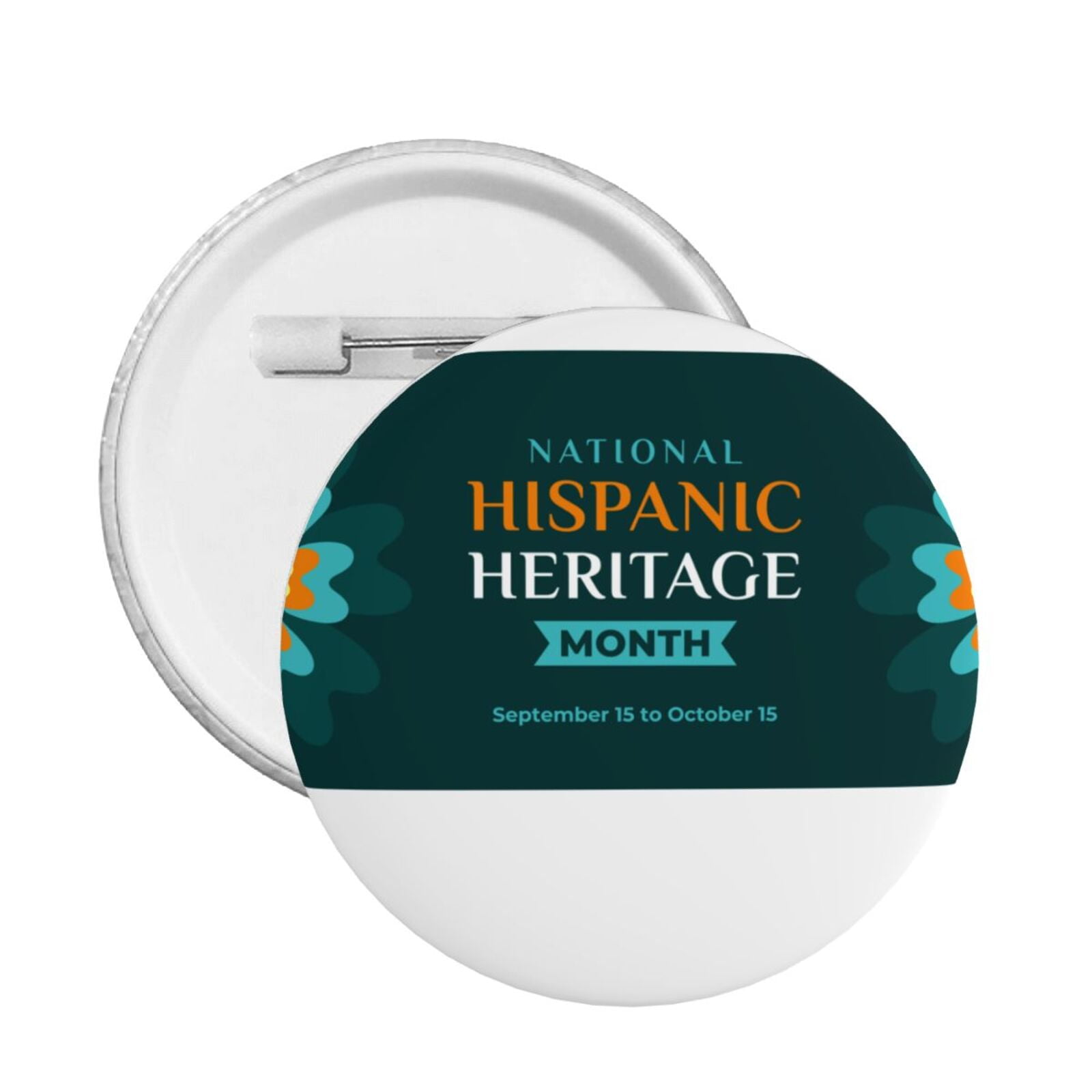 Hispanic Heritage Month Latin American 2024 Pin Button Badge ...