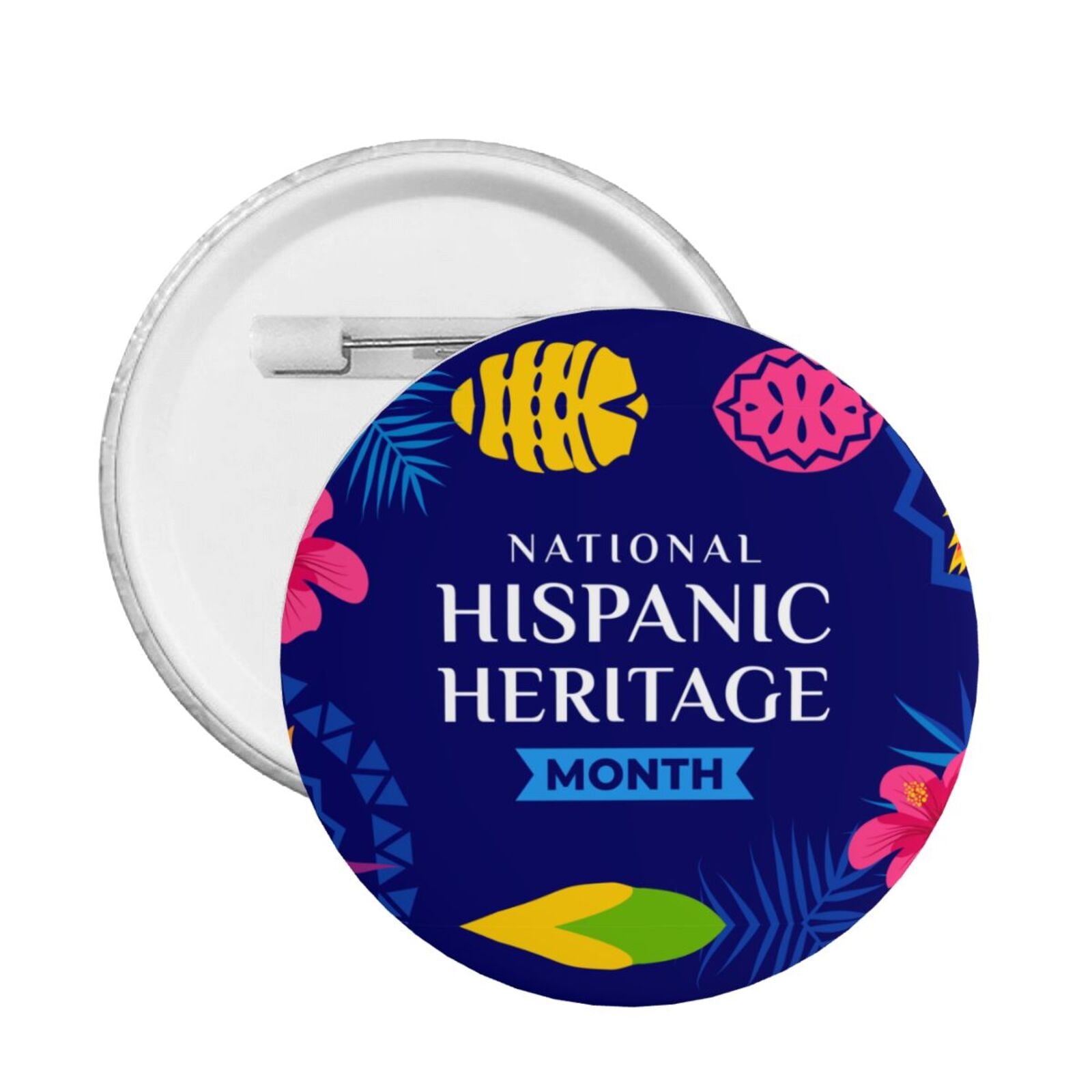 Hispanic Heritage Month Latin American 2024 Pin Button Badge ...