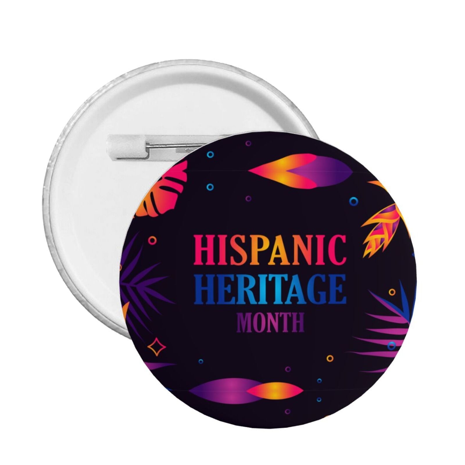 Hispanic Heritage Month Latin American 2024 Pin Button Badge ...