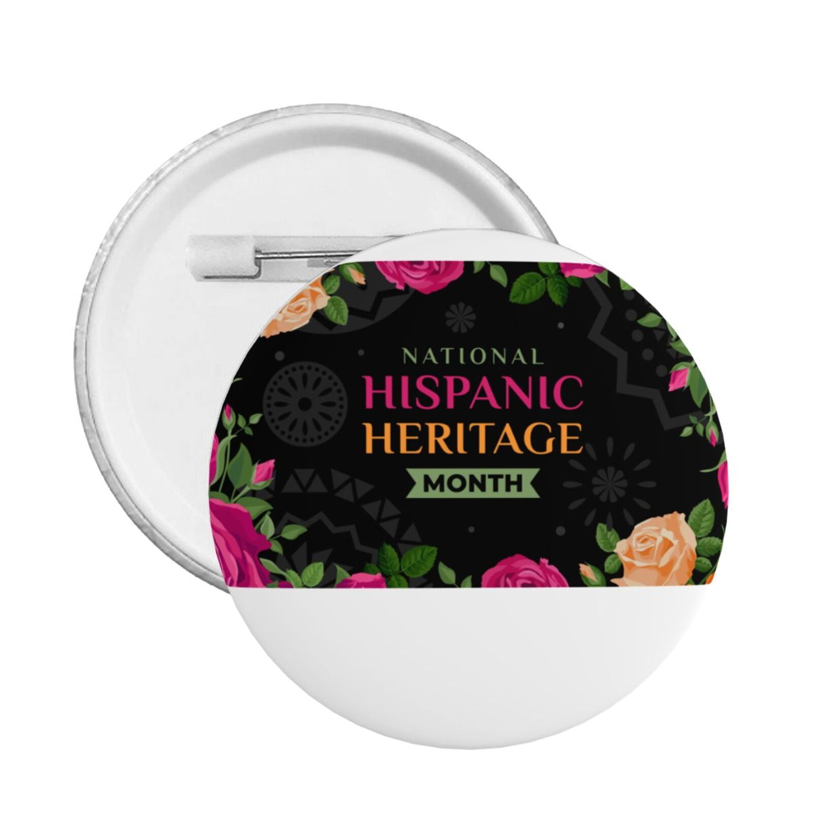 Hispanic Heritage Month Latin American 2024 Pin Button Badge ...