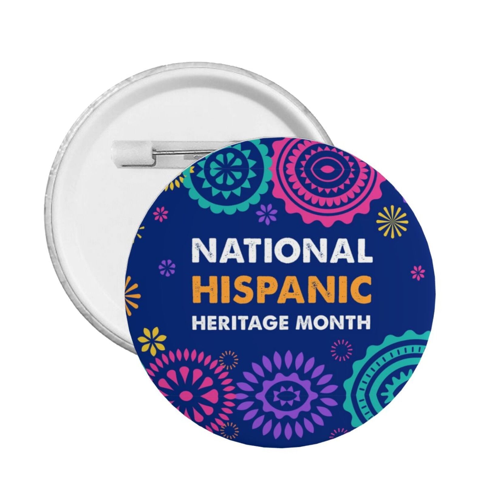 Hispanic Heritage Month Latin American 2024 Pin Button Badge ...