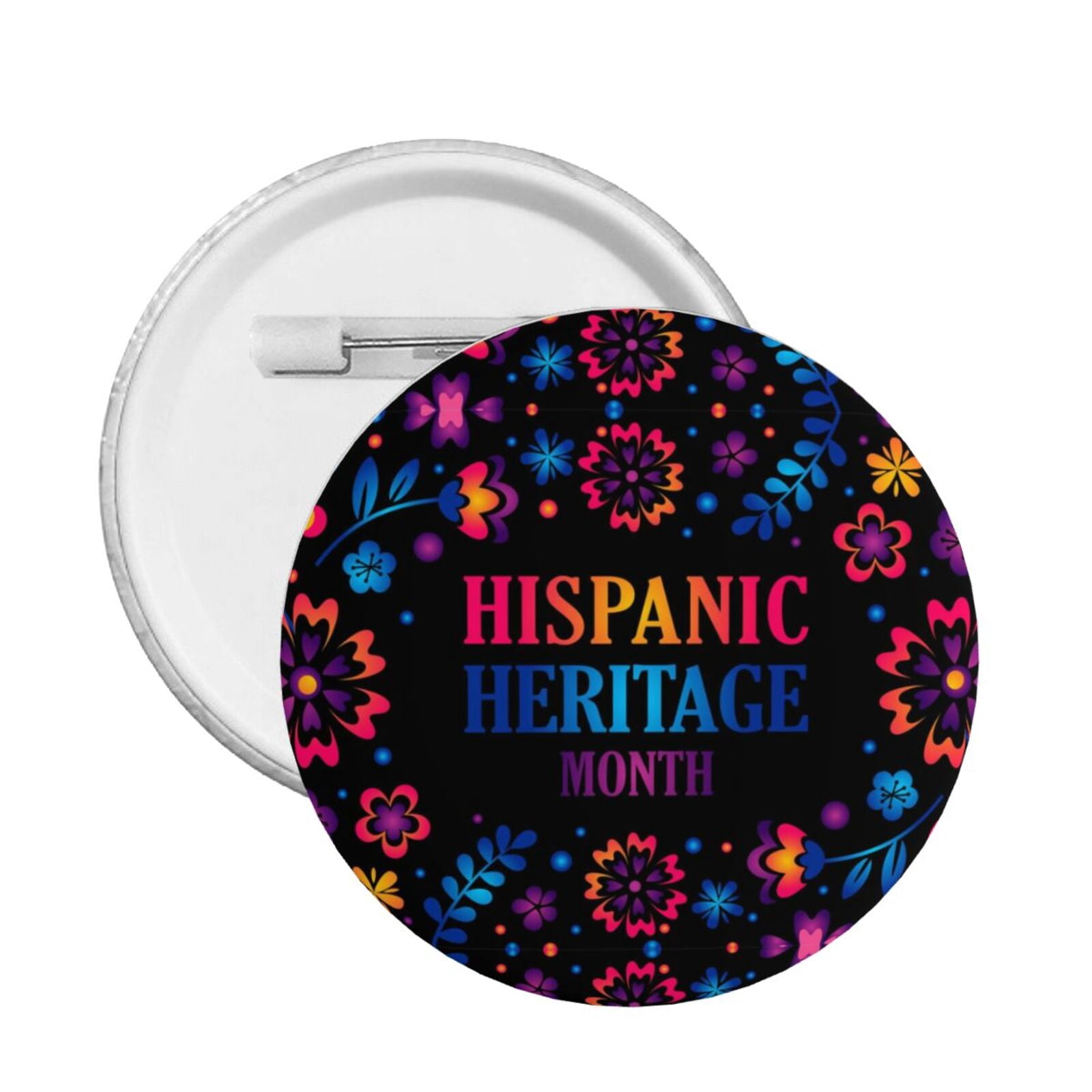 Hispanic Heritage Month Latin American 2024 Pin Button Badge ...