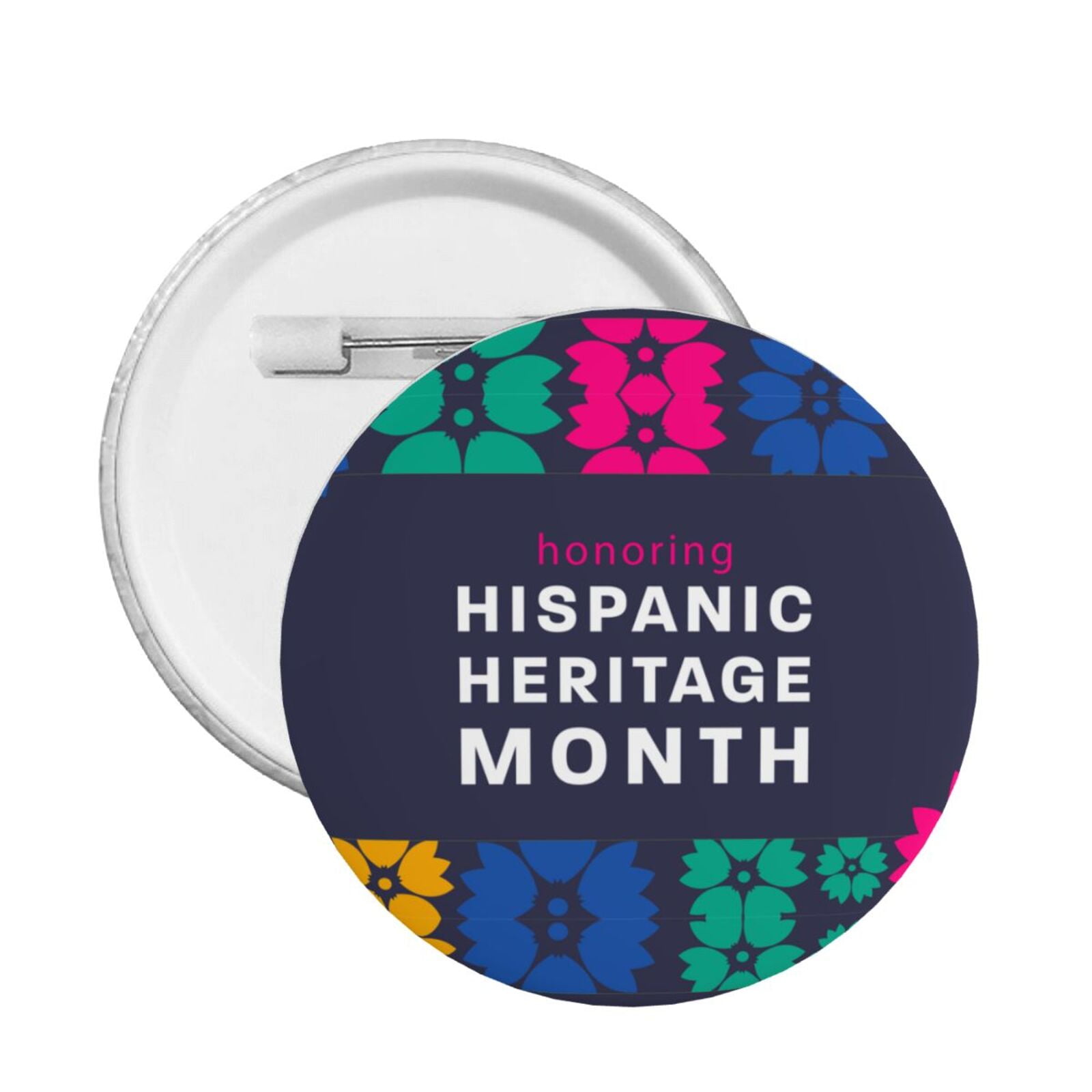 Hispanic Heritage Month Latin American 2024 Pin Button Badge ...