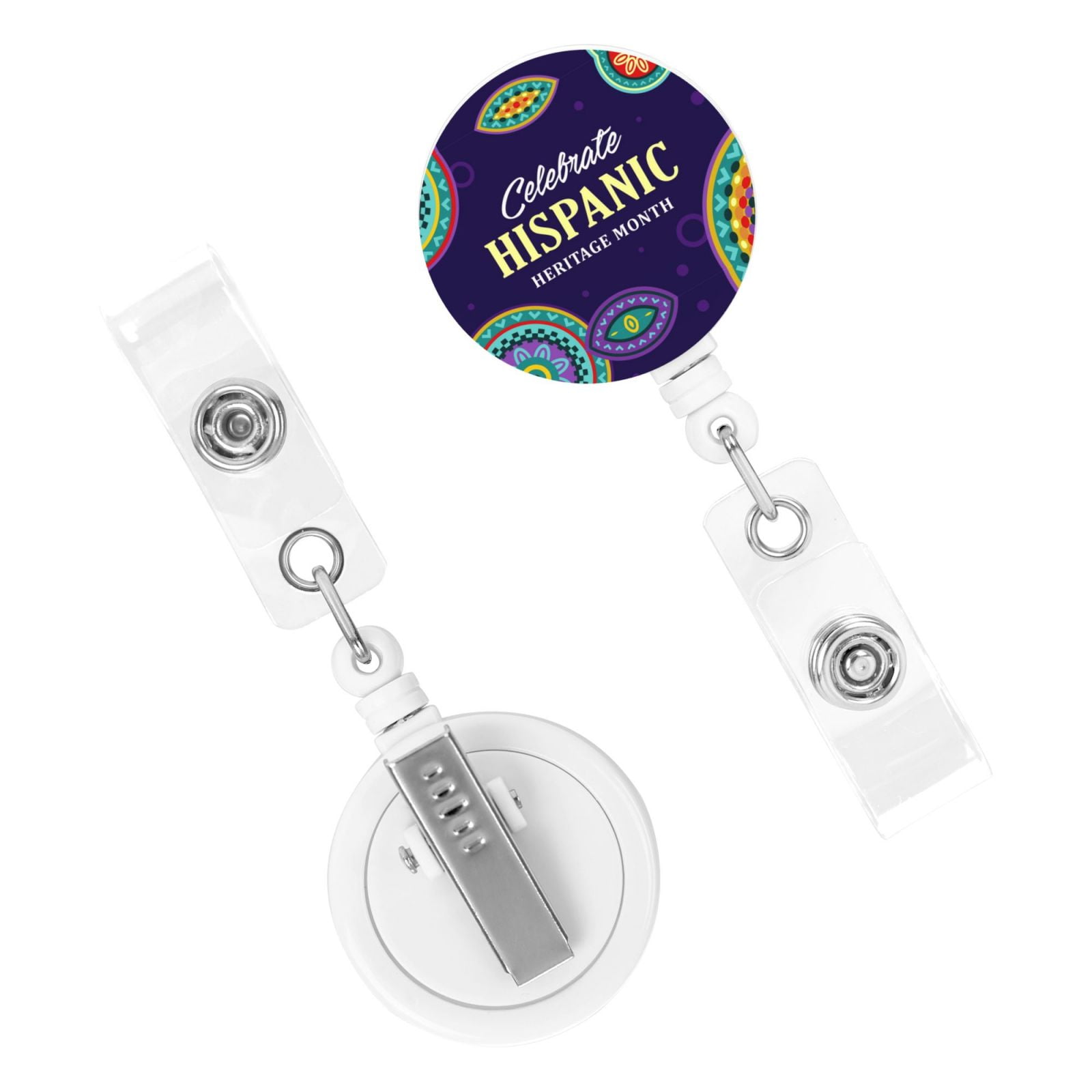 Hispanic Heritage Month Latin American 2025 Badge Reel Retractable ...