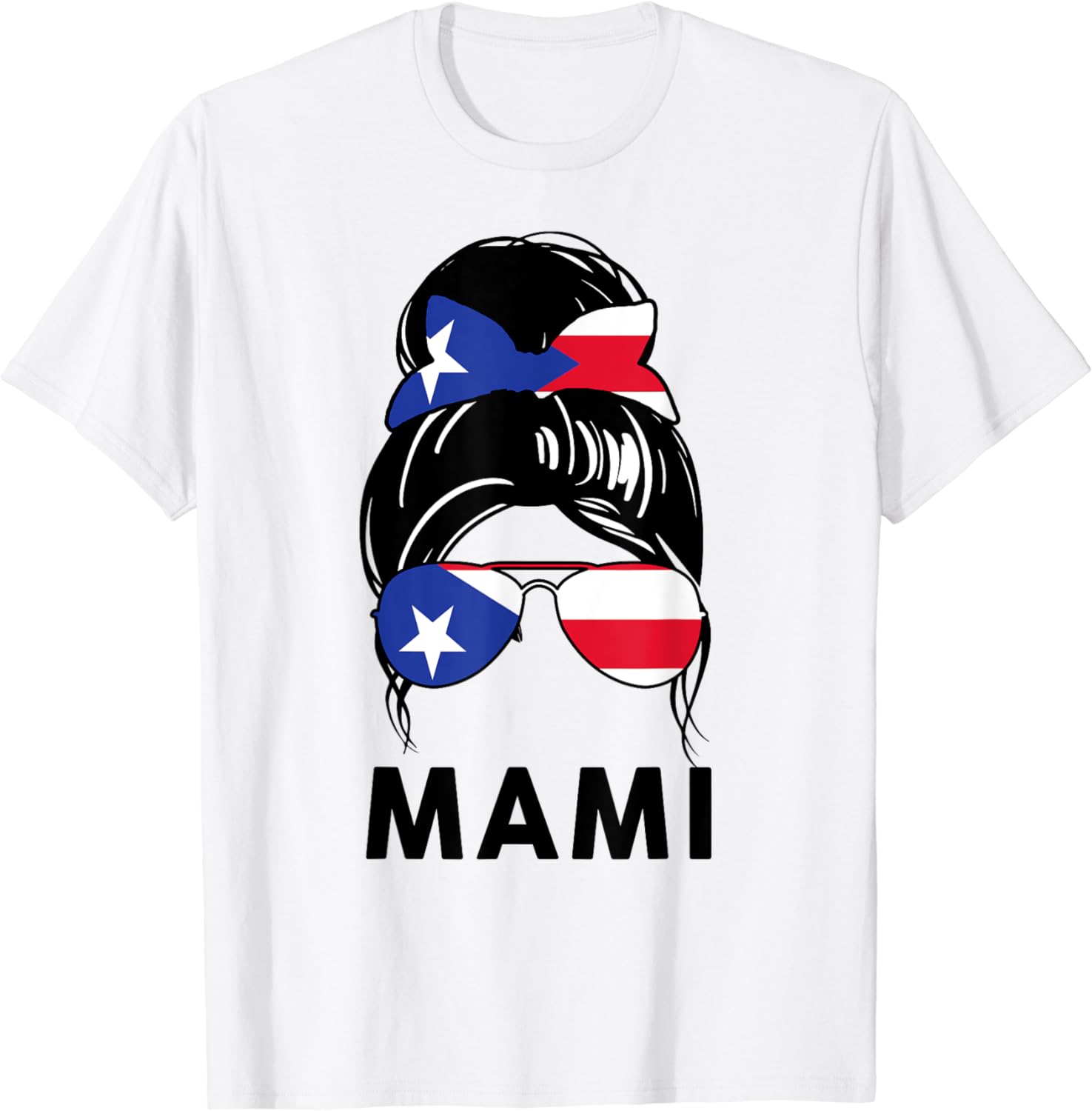 Hispanic Heritage Month Puerto Rico Flag Mami Boricua Women T-Shirt ...
