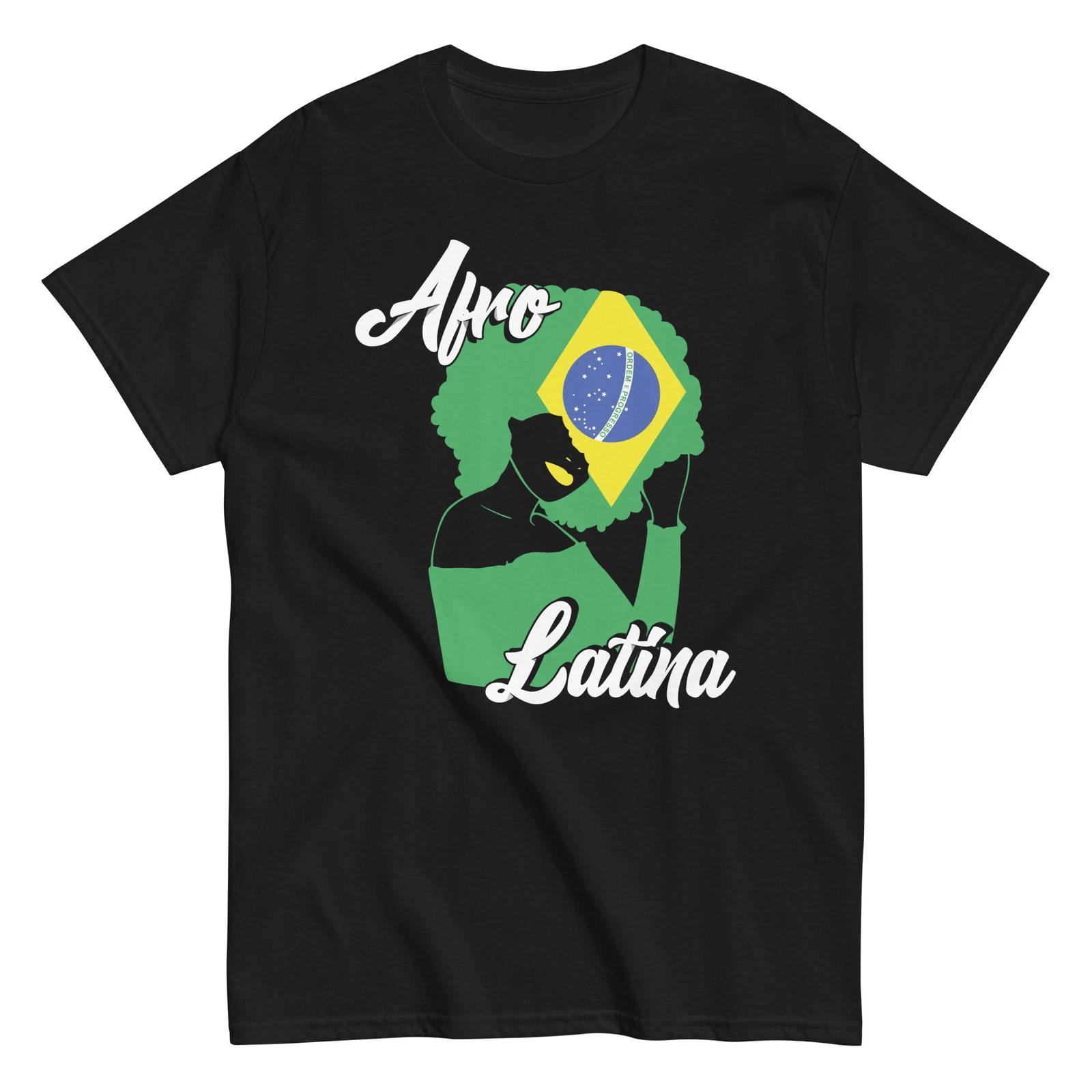 Hispanic Heritage Month Shirt - Brazilian Flag - Afro Latina Pride Tee ...