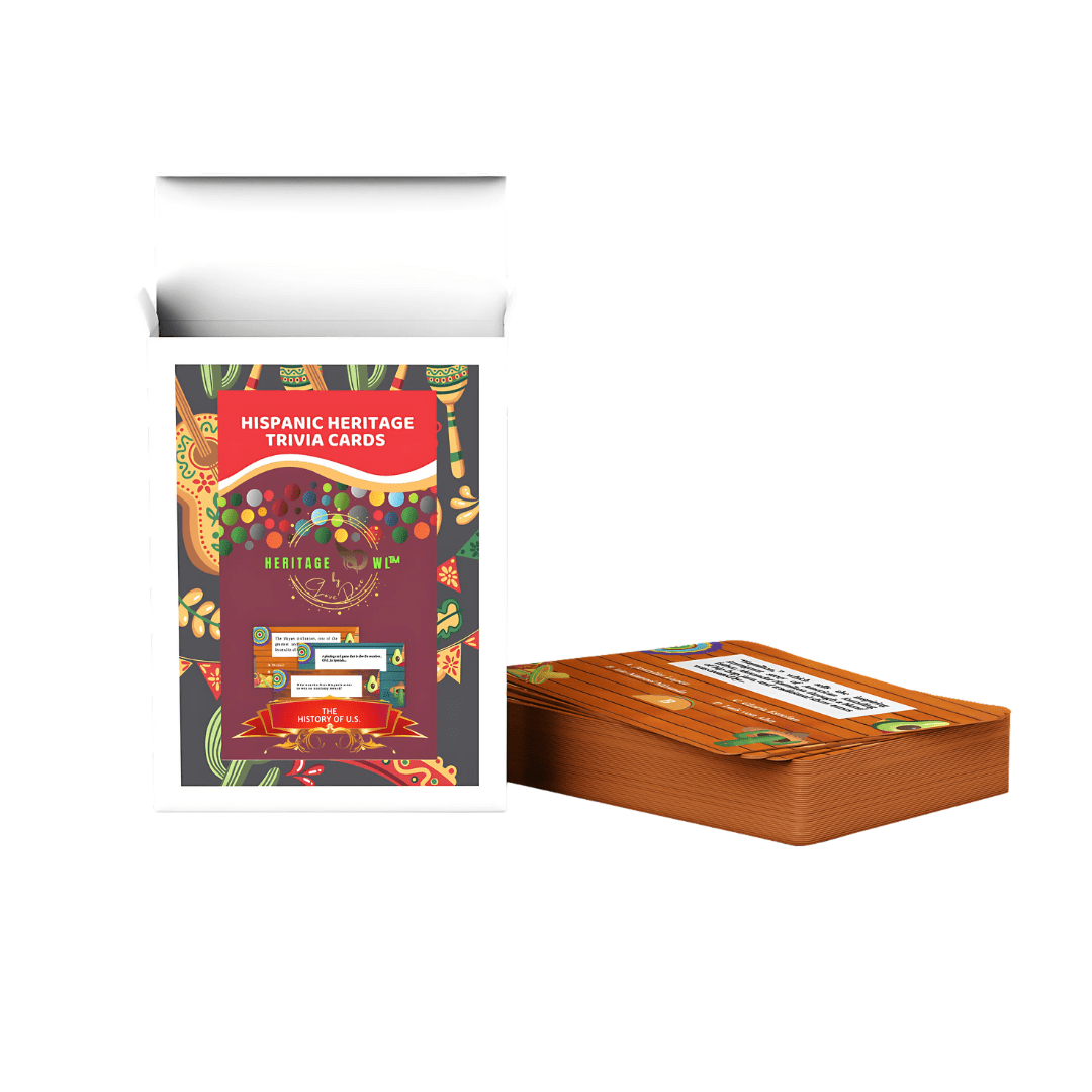 Hispanic Heritage Month Trivia Card Game – 30-Card Deck with Questions ...