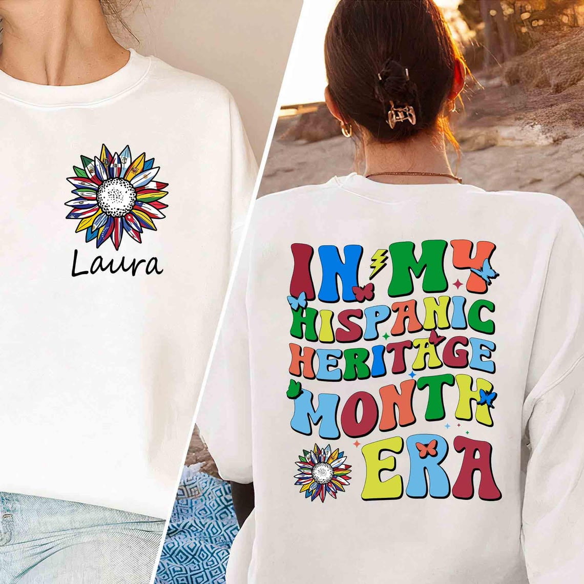 Hispanic Heritage Month Women Shirt Latino Sunflower Hispanic Shirt ...