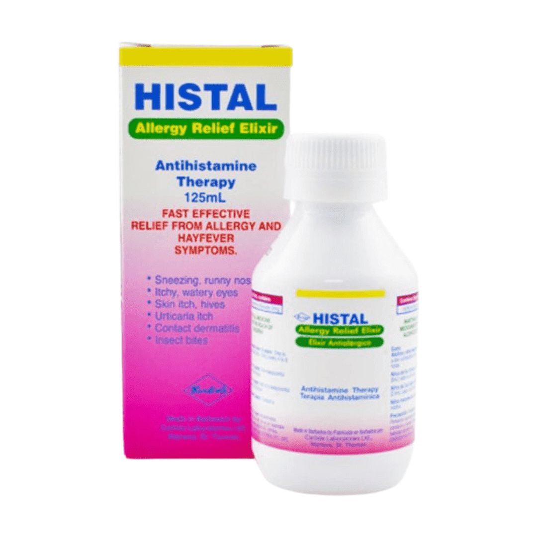 Histal Allergy Relief Elixir Antihistamine Therapy (125ml) - Walmart.com