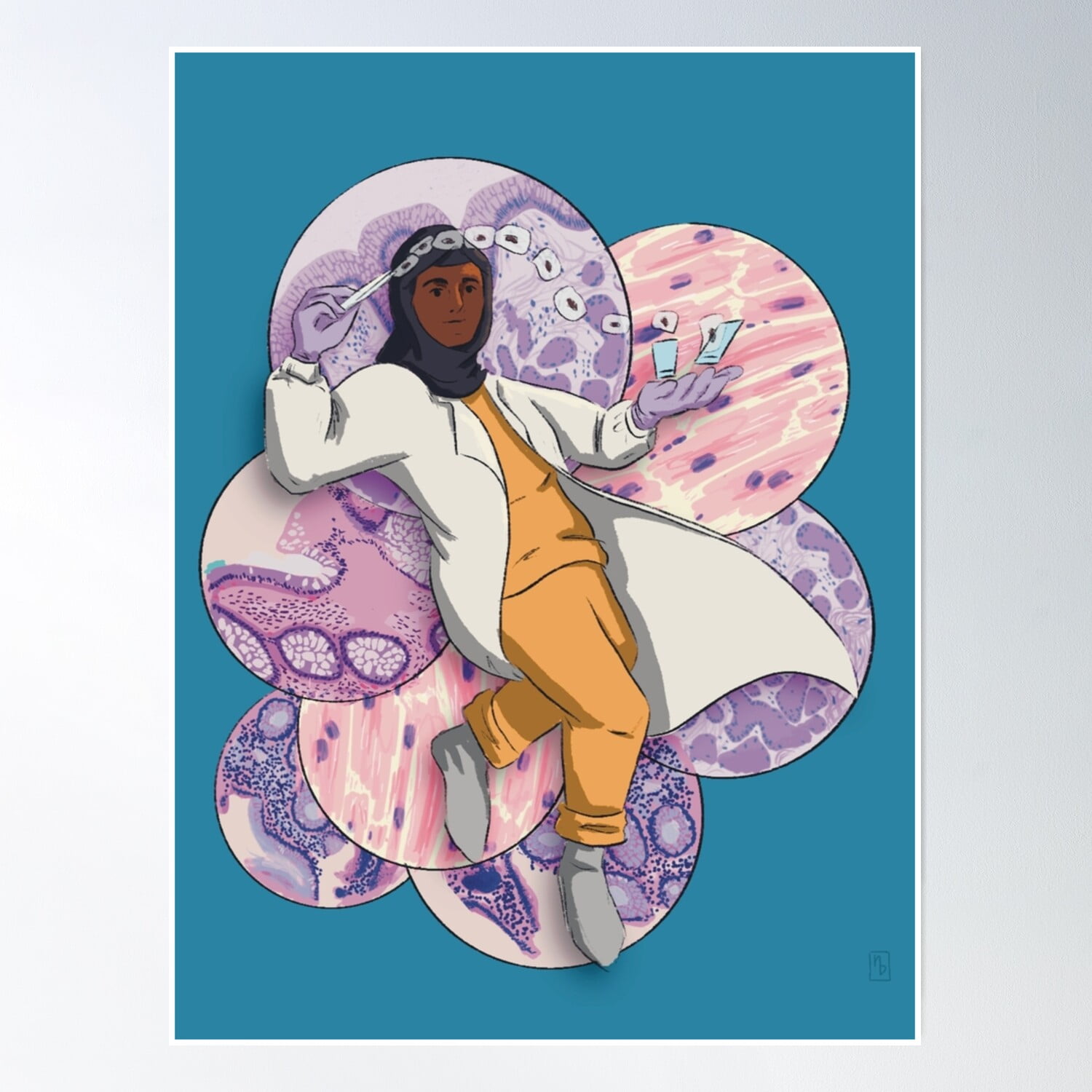 Histology + Pathology Poster Wall Art, Modern Wall Decor, 8x12 UNFRAMED ...