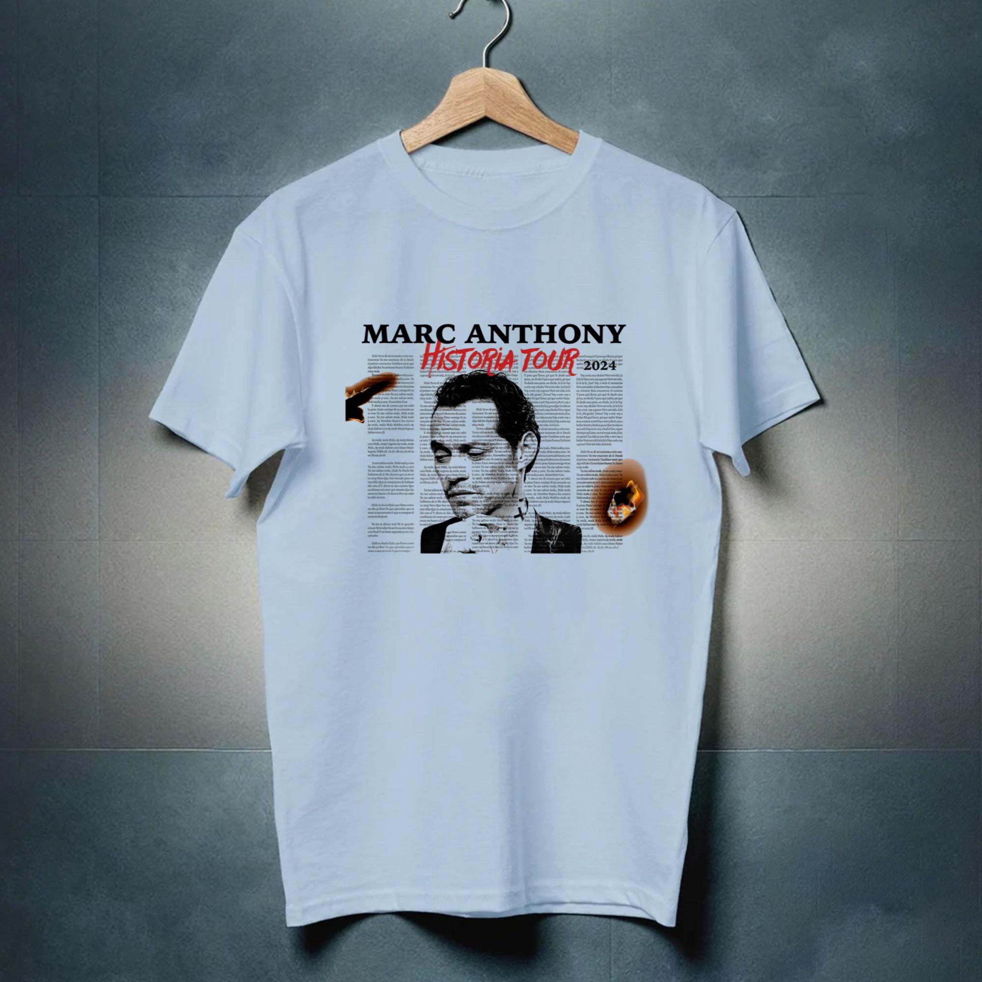 Historia 2024 Tour Marc Anthony T Shirt Full Size S-5XL - Walmart.com