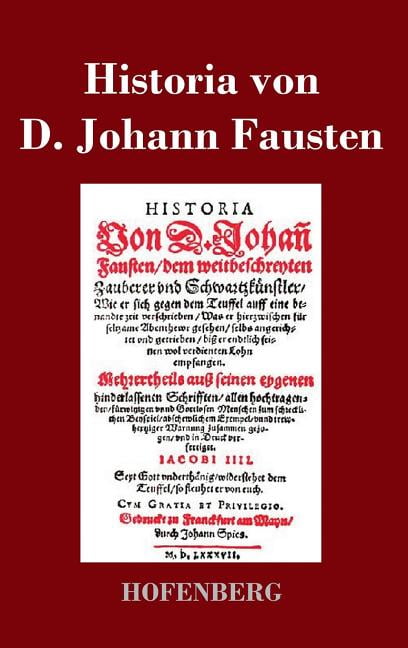 Historia von D. Johann Fausten (Hardcover) - Walmart.com