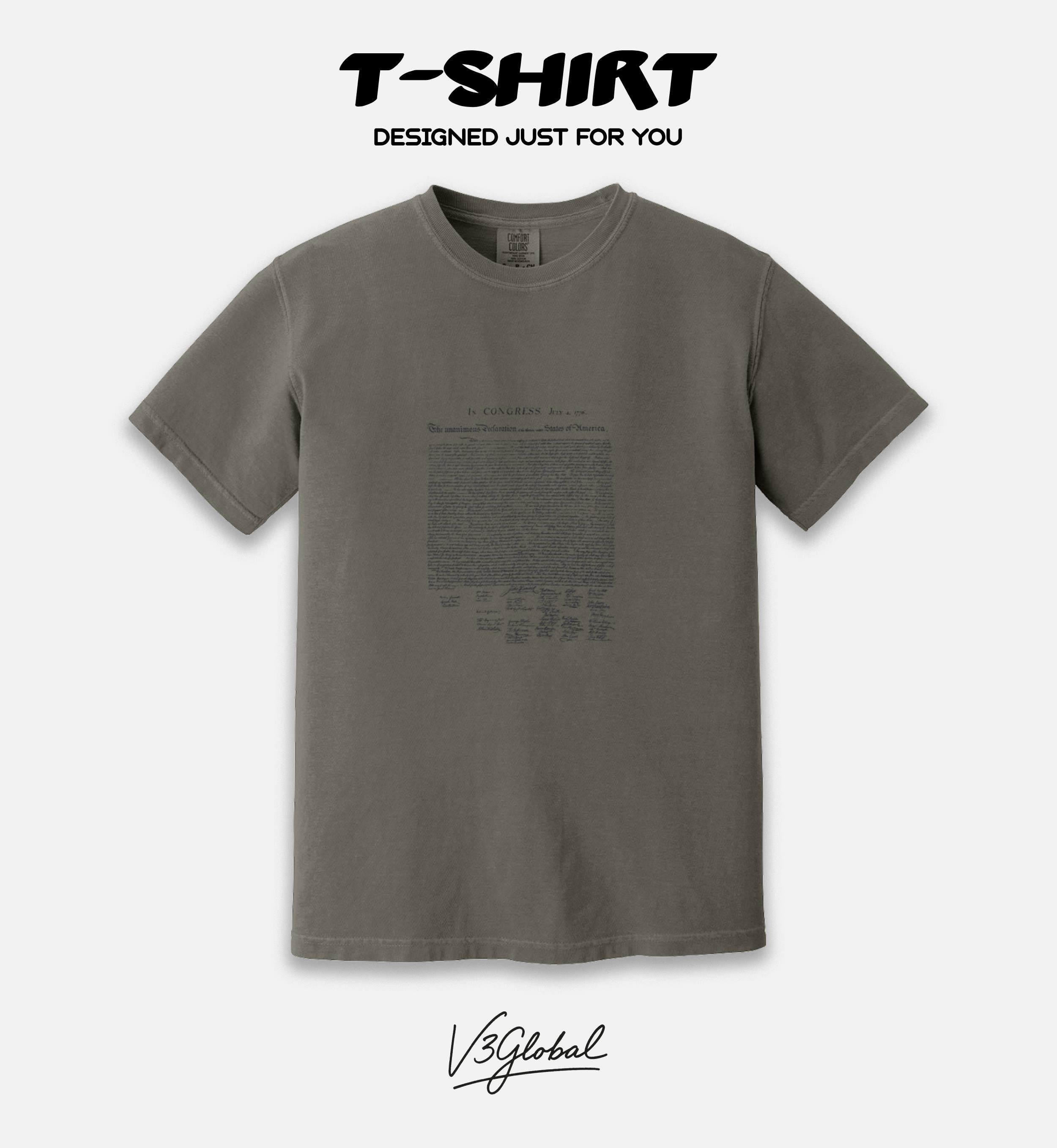 Historic 1776 American Declaration of Independence Document Comfort ...