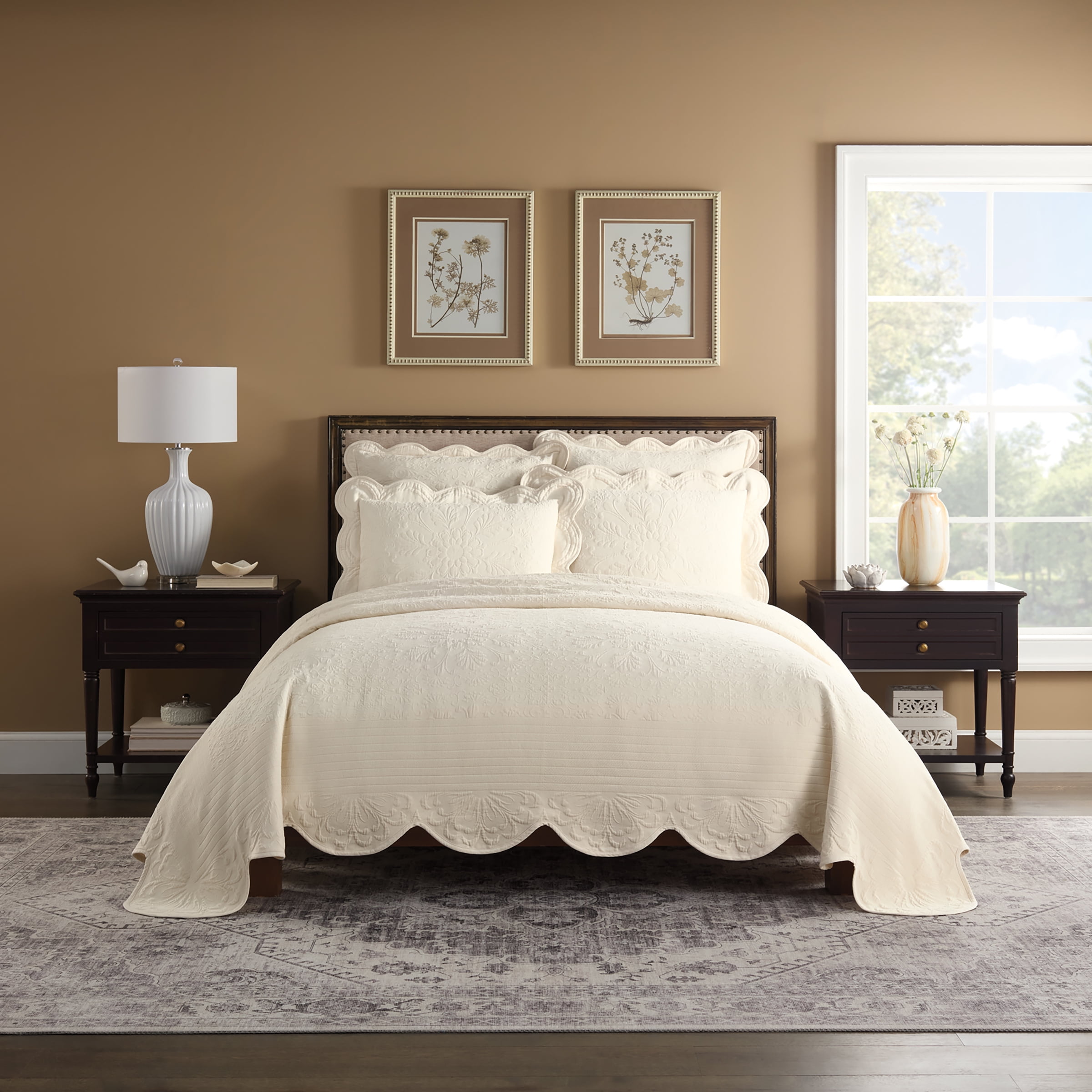 Historic Charleston Bedspreads & Coverlets 100% Cotton Ivory Off-White ...
