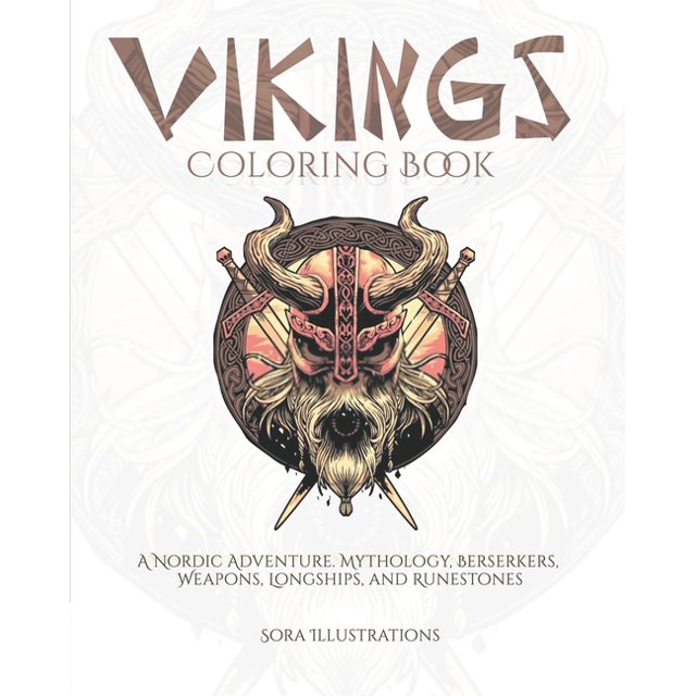Historic Coloring Vikings Coloring Book: A Nordic Adventure. Mythology ...