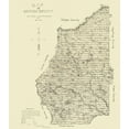 Historic County Map - Coffee County Georgia - Marshall 1891 - 23 x 26. ...
