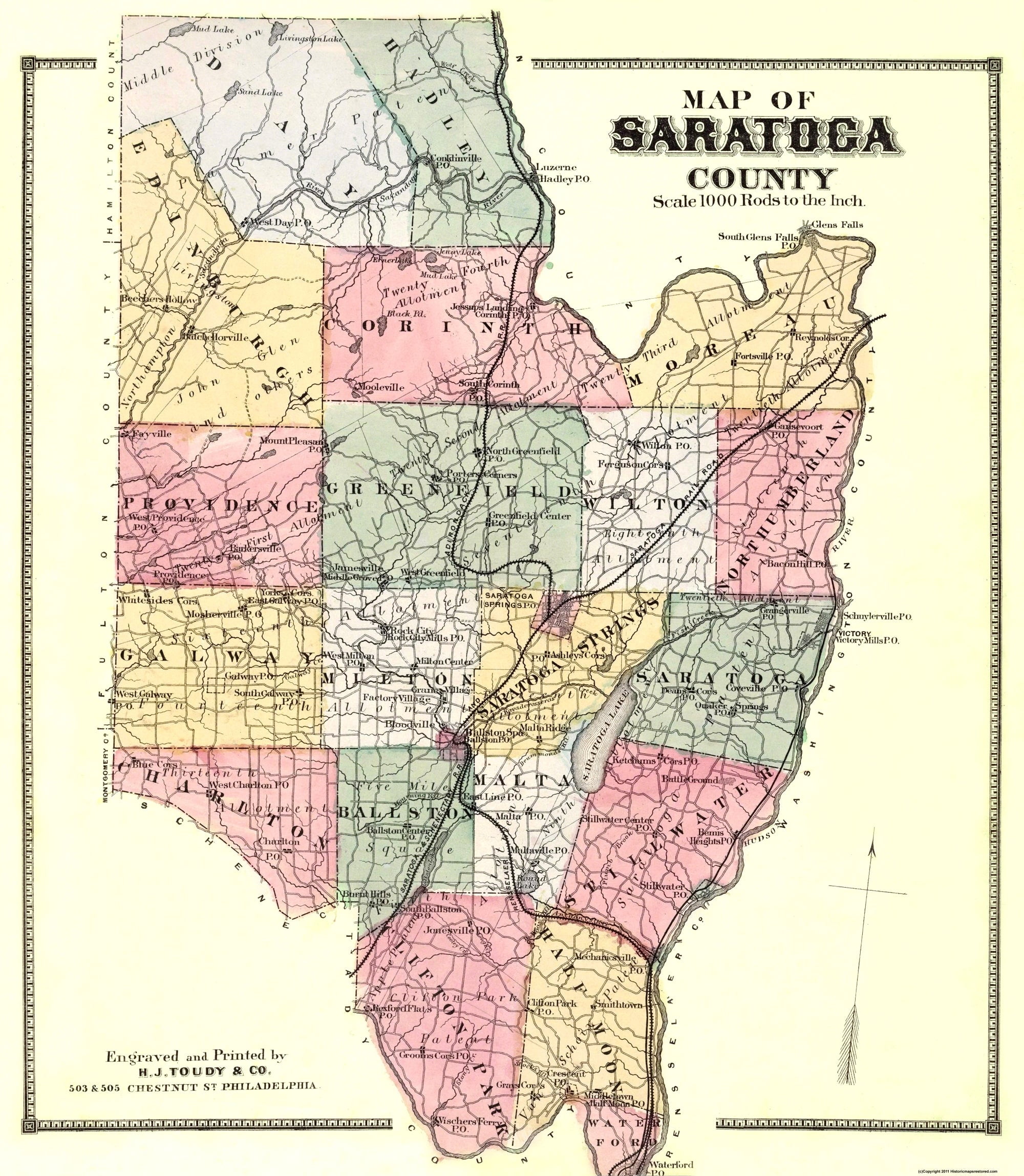 Amazing Saratoga County New York Map Images