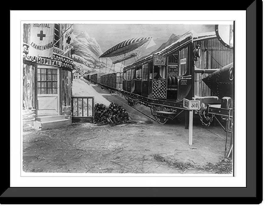 Historic Framed Print, [2 stills form motion picutre, The Impossible ...