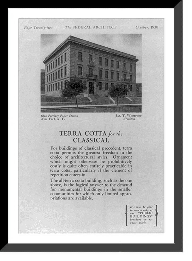 Historic Framed Print, 66th Precinct Police Station, New York, N.Y., 17 ...