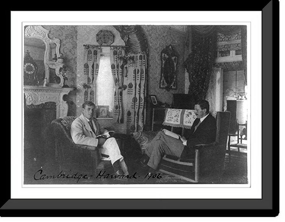 Historic Framed Print, [8-oar shell race between Harvard and Cambridge ...