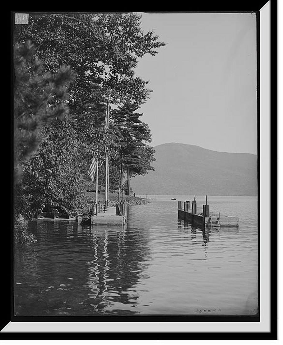 Historic Framed Print, [A Boat landing, Lake George, N.Y.], 17-7/8" x ...