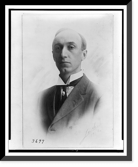 Historic Framed Print, [A. Piatt Andrew, head-and-shoulders portrait ...