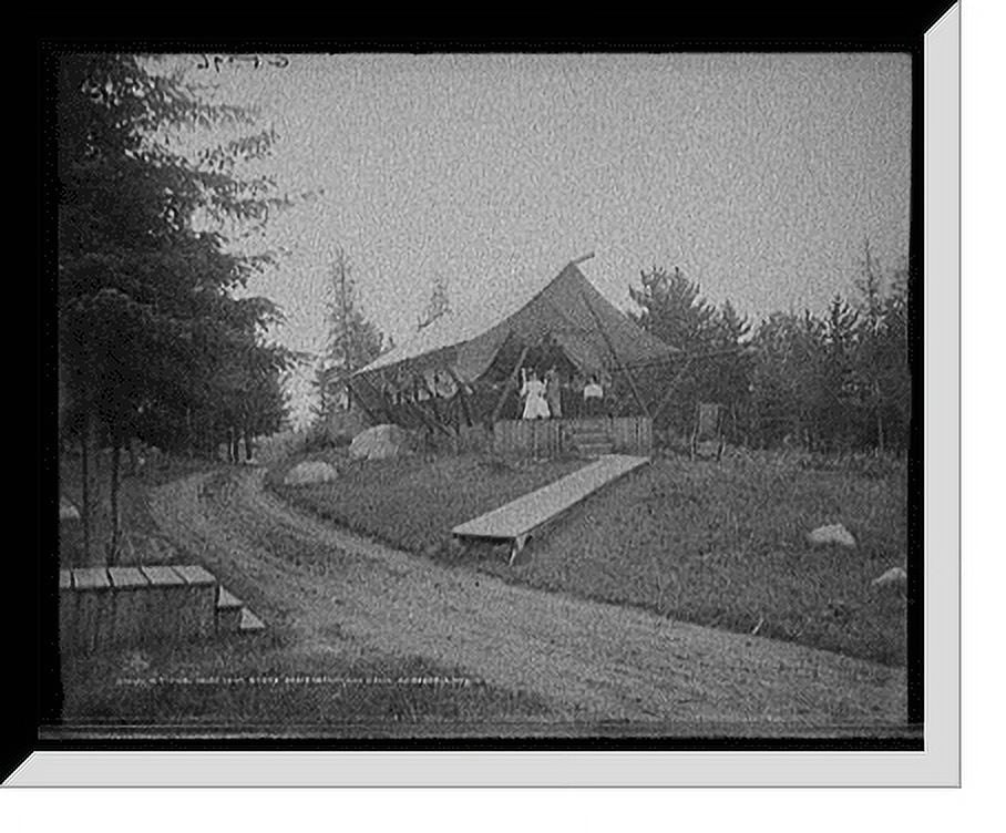Historic Framed Print, A Typical house tent, state sanitarium, Ray ...