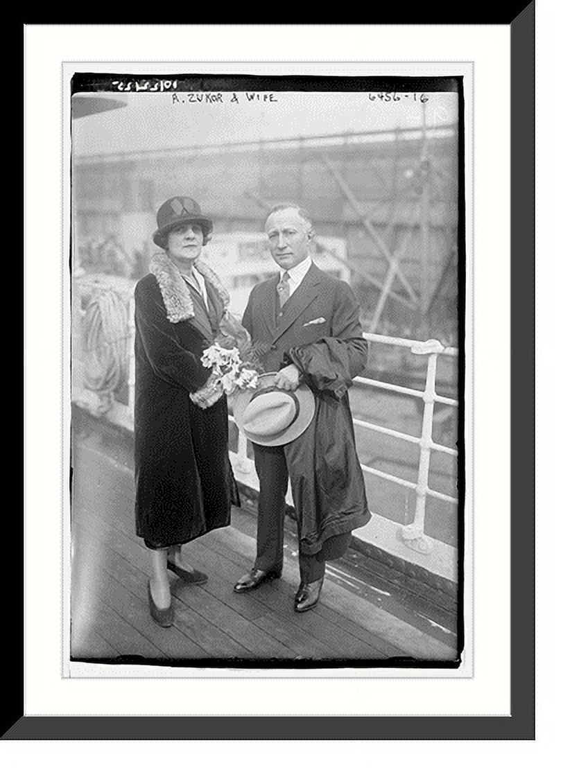 Historic Framed Print, A. Zukor and wife, 17-7/8" x 21-7/8" - Walmart.com