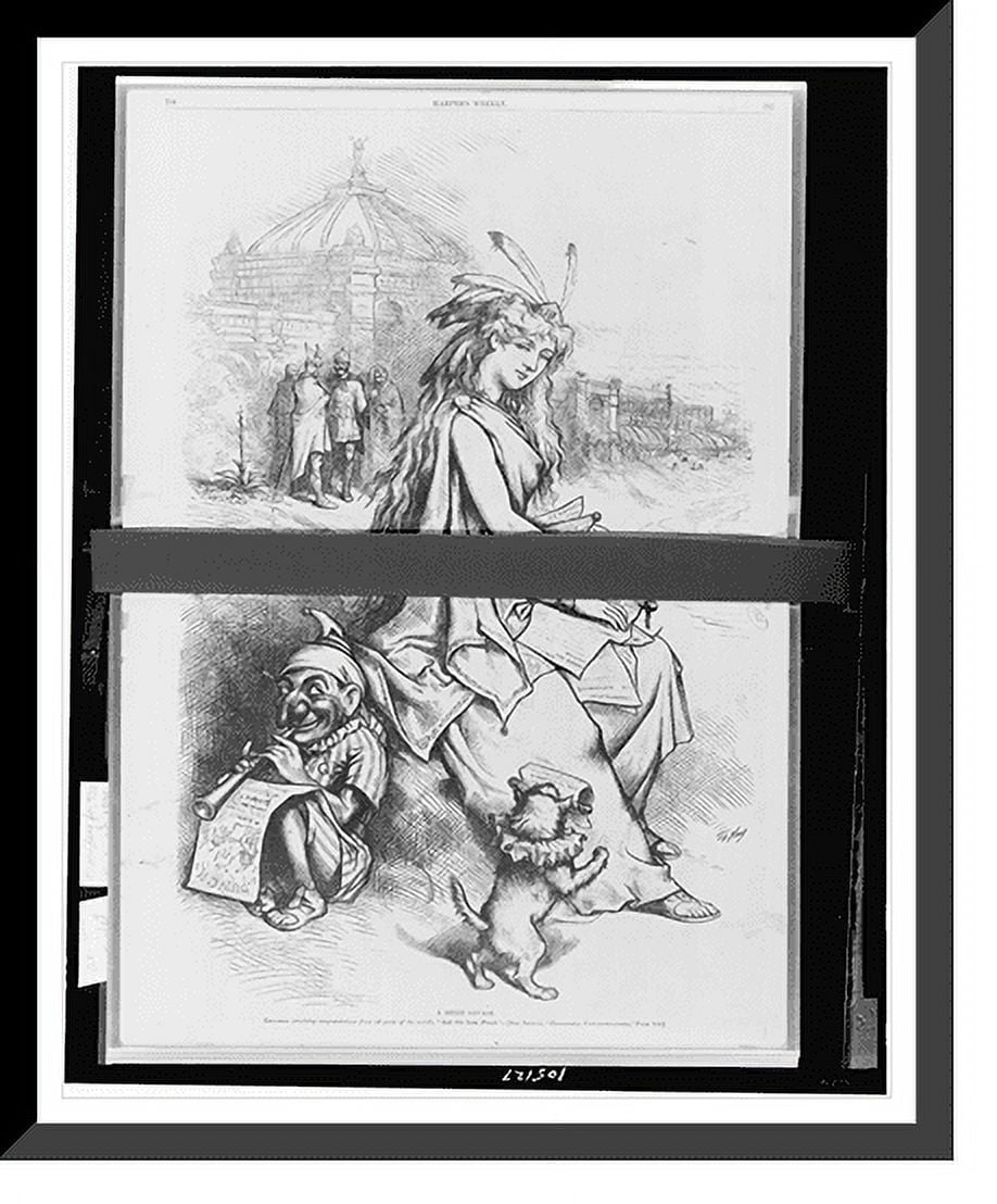 Historic Framed Print, A belle savage, Columbia (receiving ...