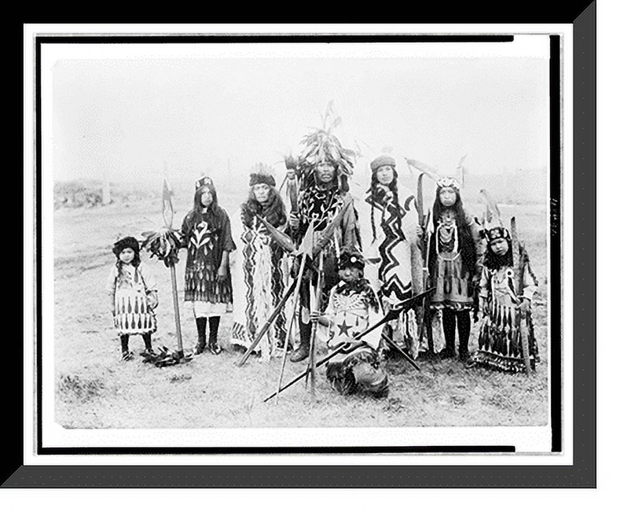 Historic Framed Print, A family of the Lummi tribe of Siwash Indians ...