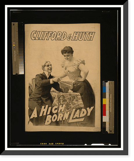 Historic Framed Print, A high born lady - 2, 17-7/8" x 21-7/8 ...
